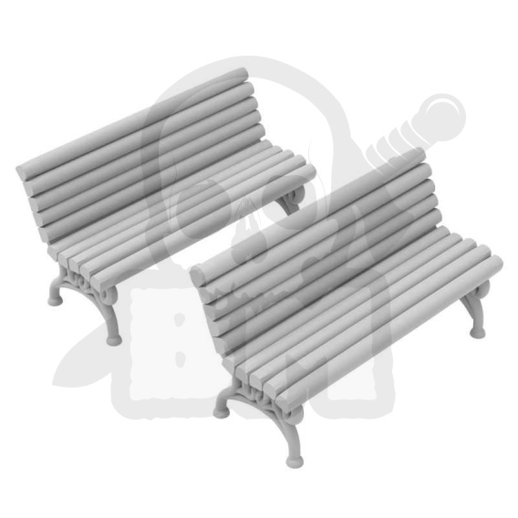 Battle-Models > 3D printed set City benches Ławki miejskie 2 szt.
